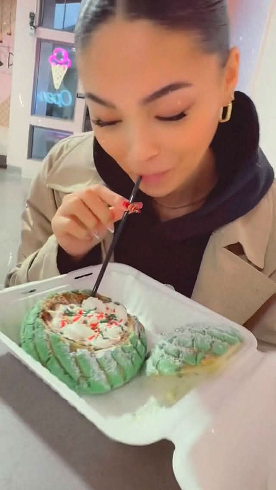 Warm Concha Treats at Scoops Ice Cream Parlor | Old Monterey