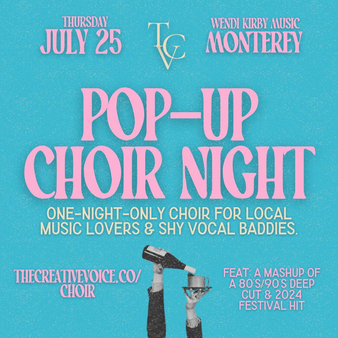 Pop-Up Choir Night (Group Sing-Along) at Wendi Kirby Music | Old Monterey