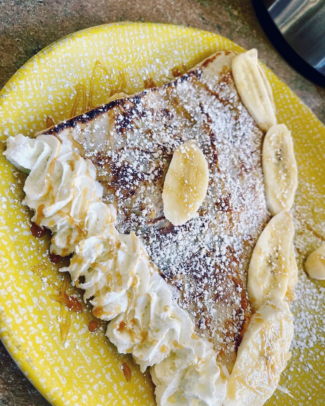 Caramel and Banana Crepe at Manasiri's | Old Monterey