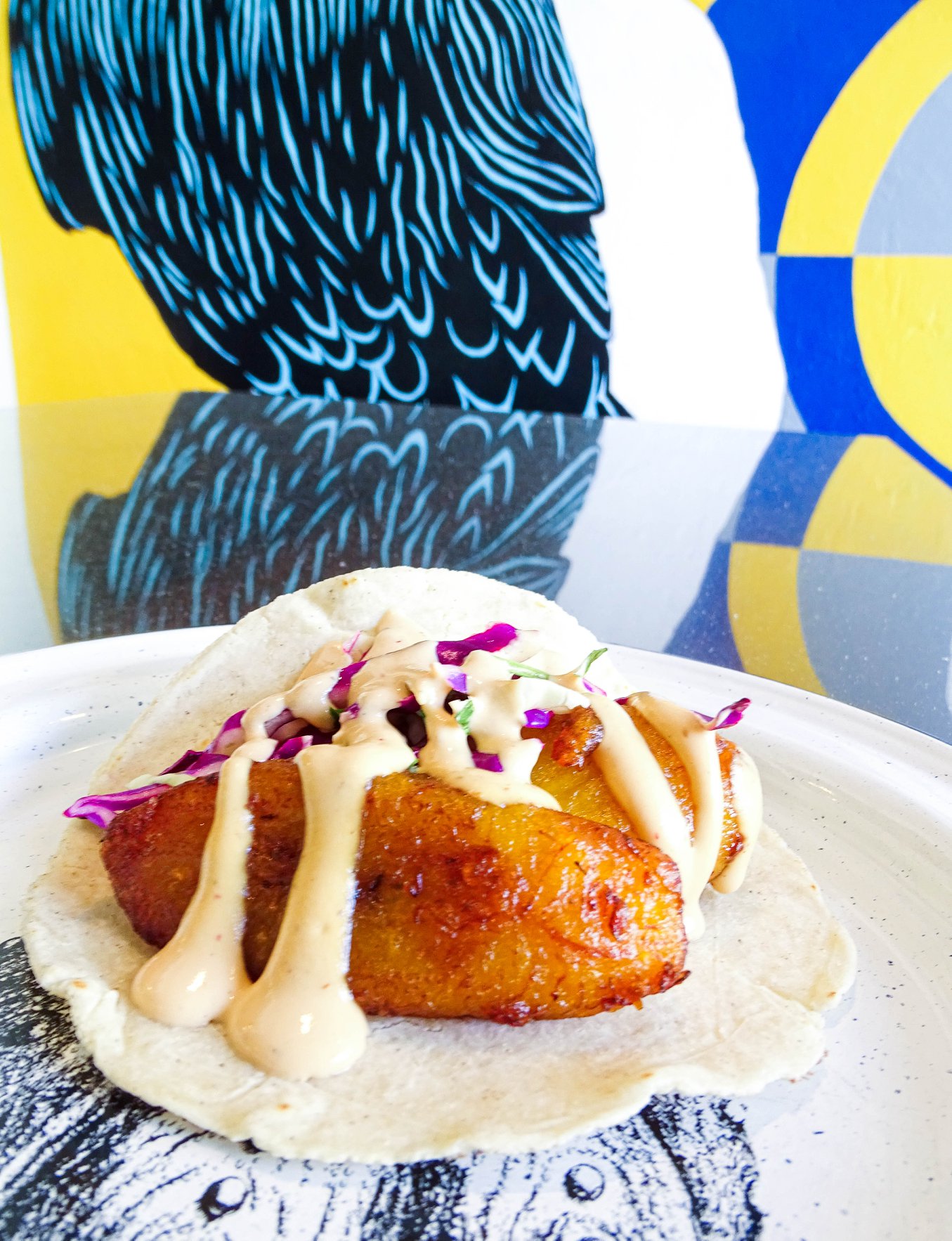 Fried Plantain Taco at Cult Taco | Old Monterey